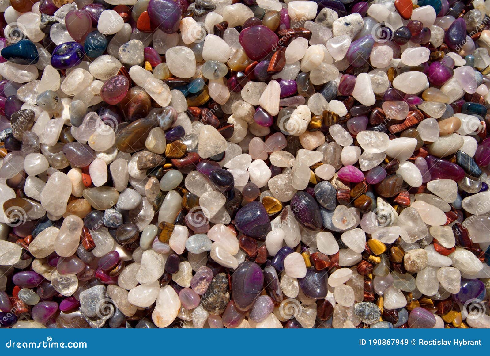 Mix of Small Colored Stones Stock Image - Image of rocks, smooth: 190867949