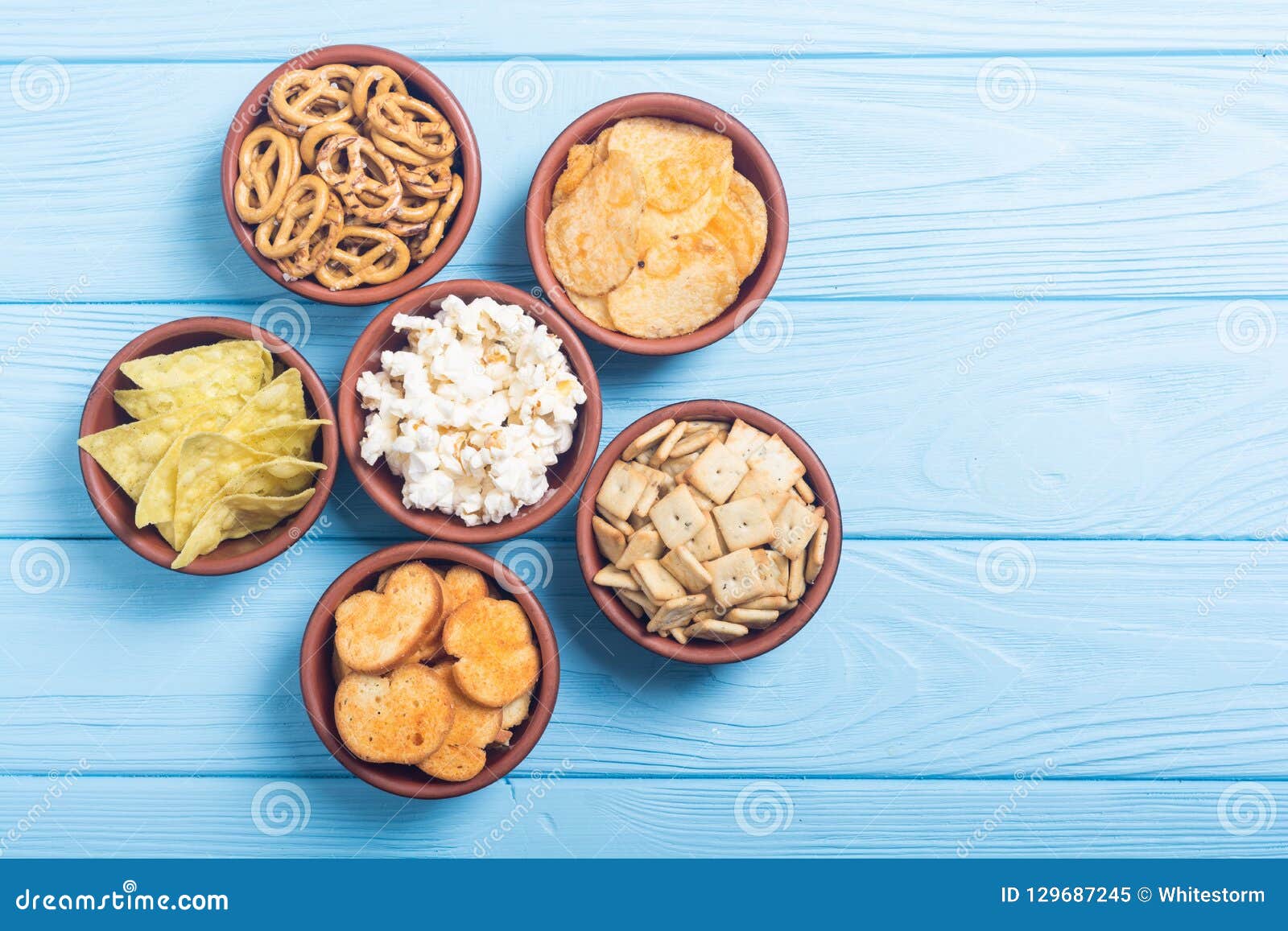 Mix of snacks stock image. Image of background, food - 129687245