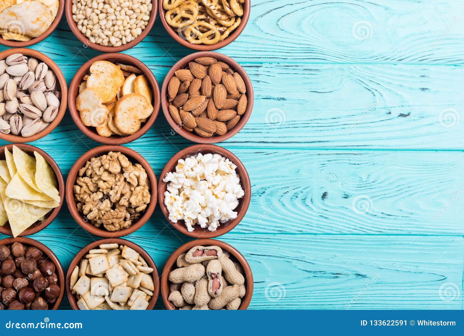 Mix of snacks stock image. Image of ingredient, background - 133622591