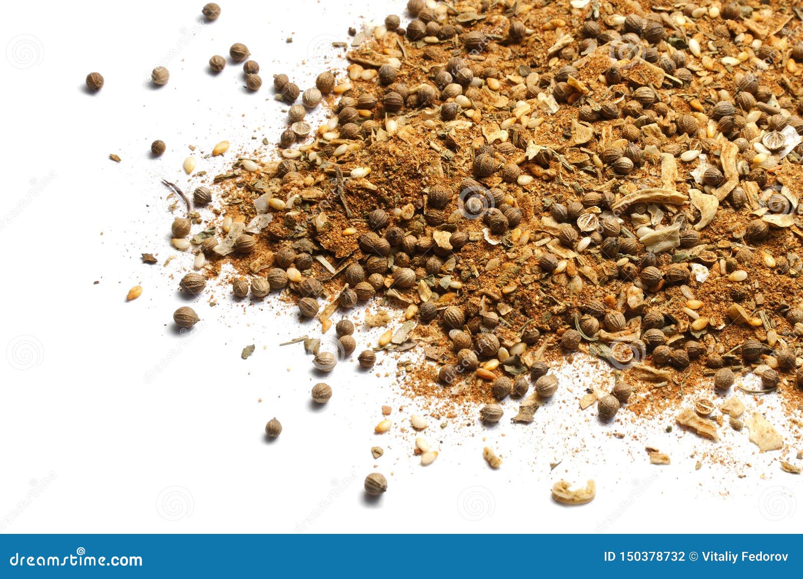 Mix Spices Isolated on White Stock Photo - Image of ingredient, place ...