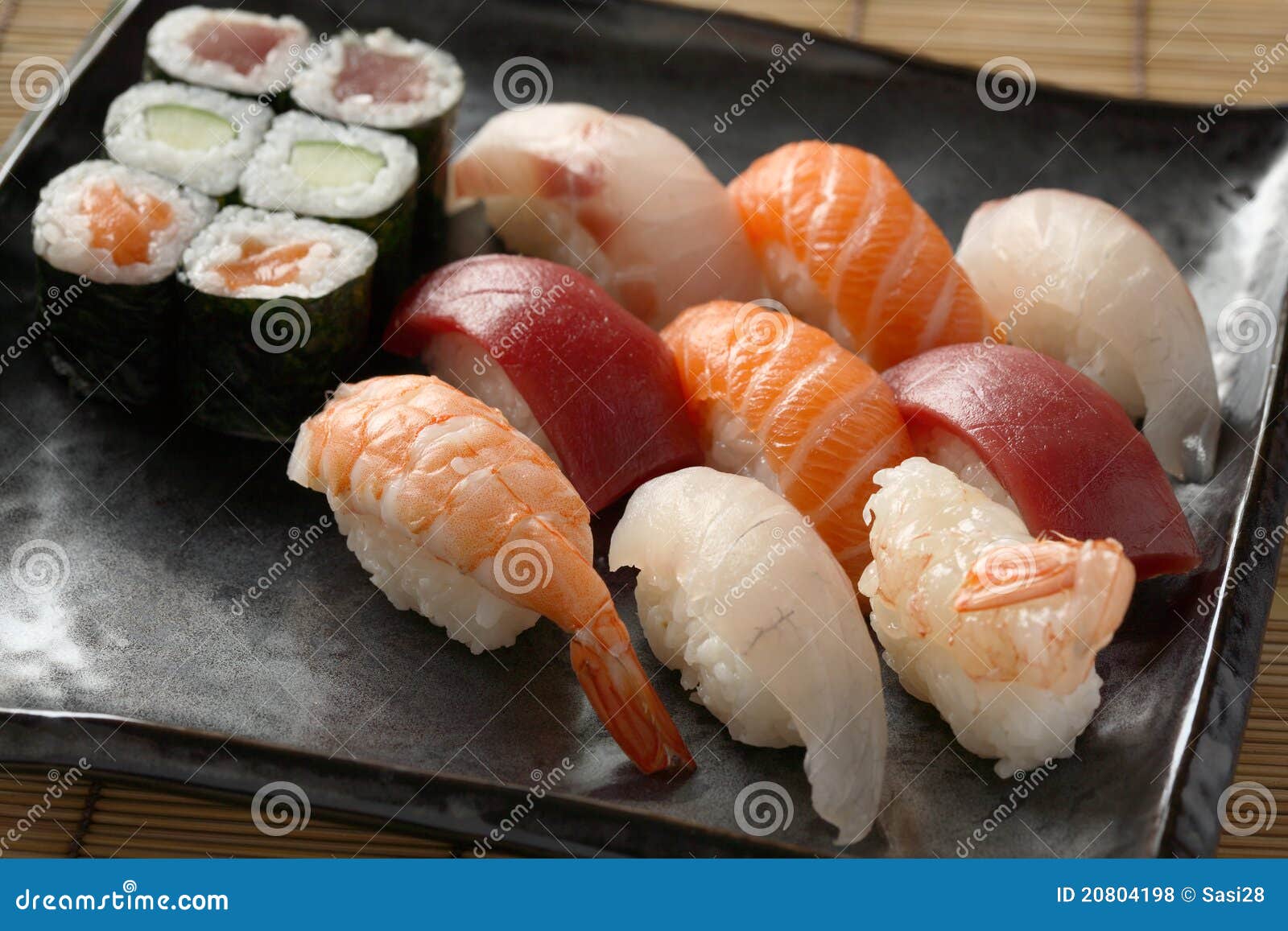 Mix Sushi stock photo. Image of japanese, fish, sushi - 20804198