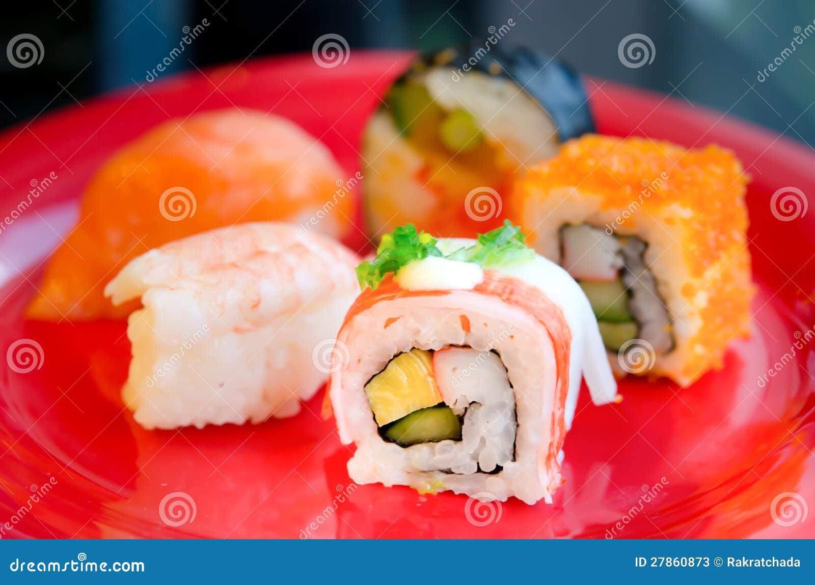 Mix sushi stock image. Image of roll, asian, seafood - 27860873