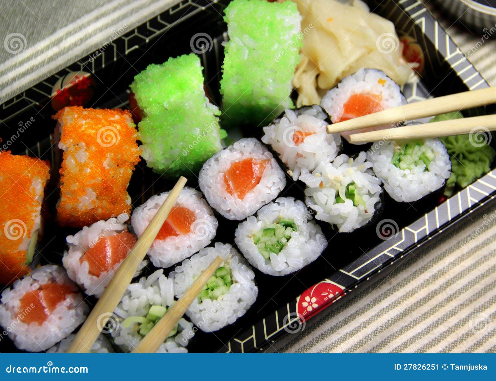 Mix of sushi specialties stock image. Image of food, gourmet - 27826251