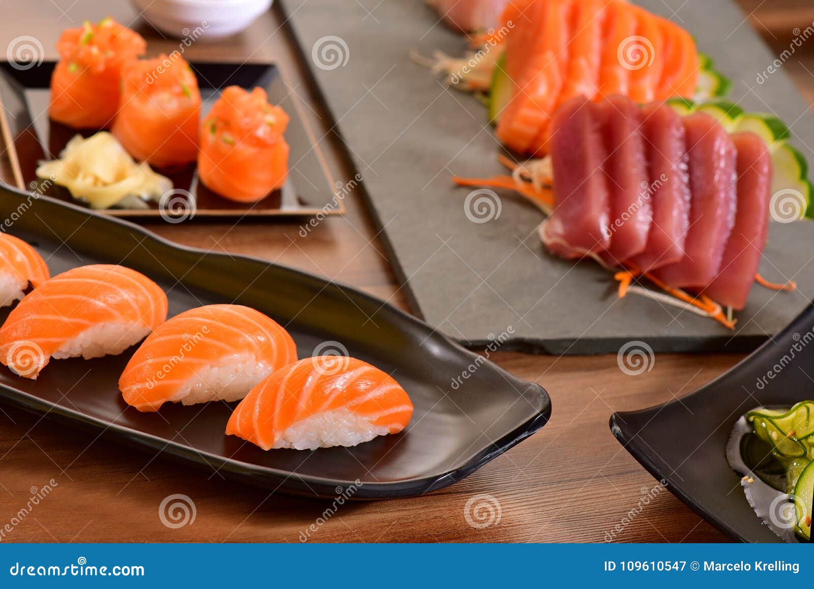 Japanese food board stock image. Image of delicious - 109610547