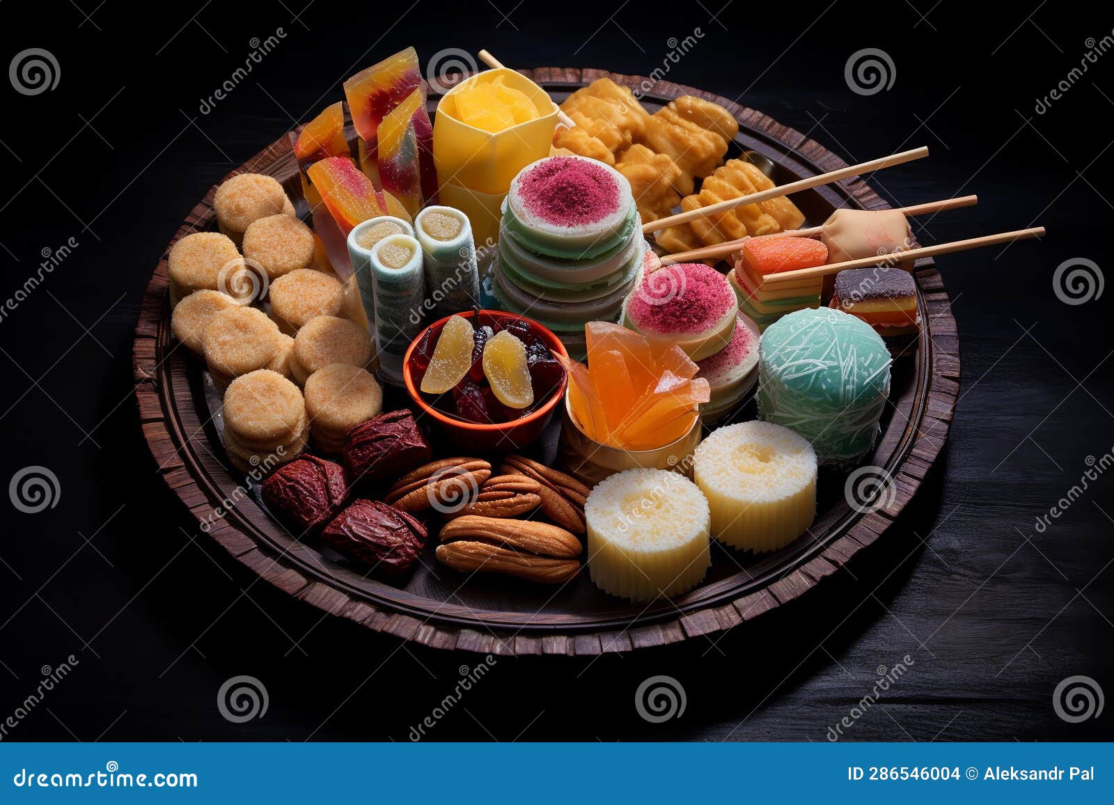 Mix Sweets in Dish, a Large Variety of Pakistani Mithai. Ai Generative ...