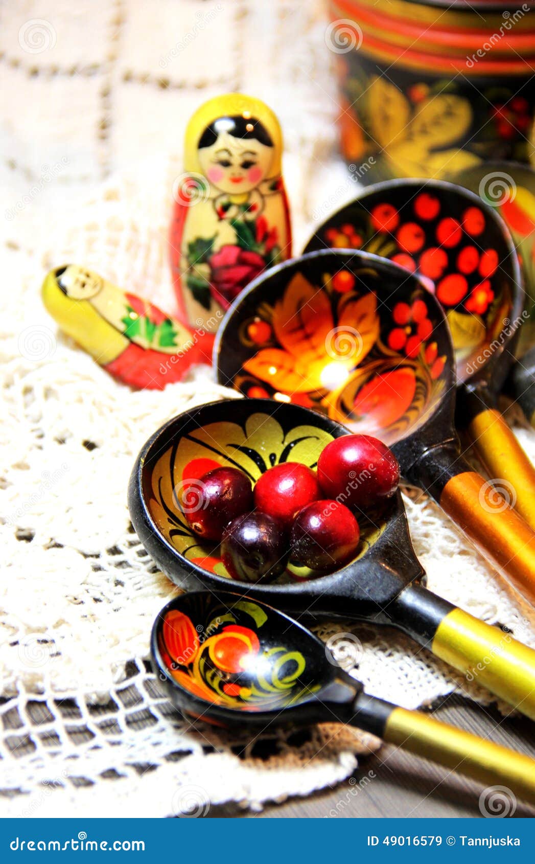 Mix of Traditional Russian Souvenirs Stock Image - Image of detail ...