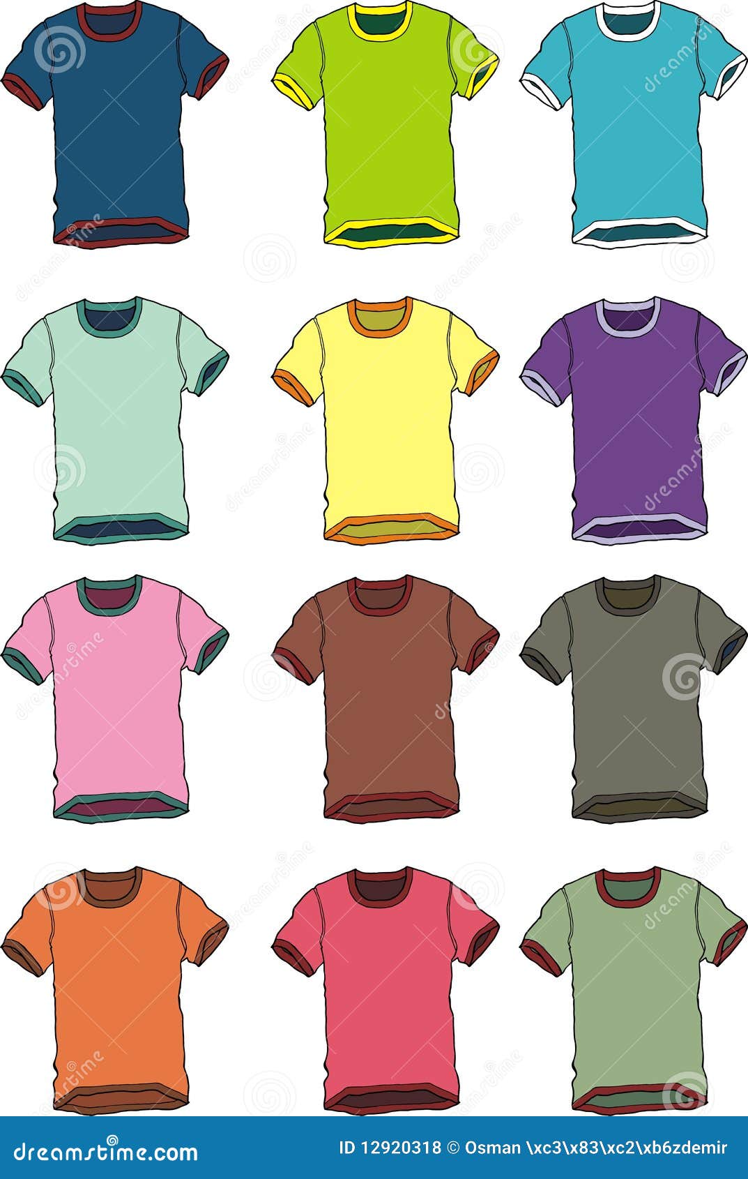 Mix tshirt stock vector. Illustration of green, male - 12920318