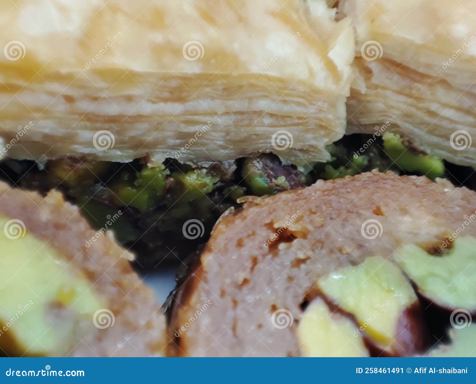 Mix of Turkish desserts stock image. Image of meat, baking - 258461491