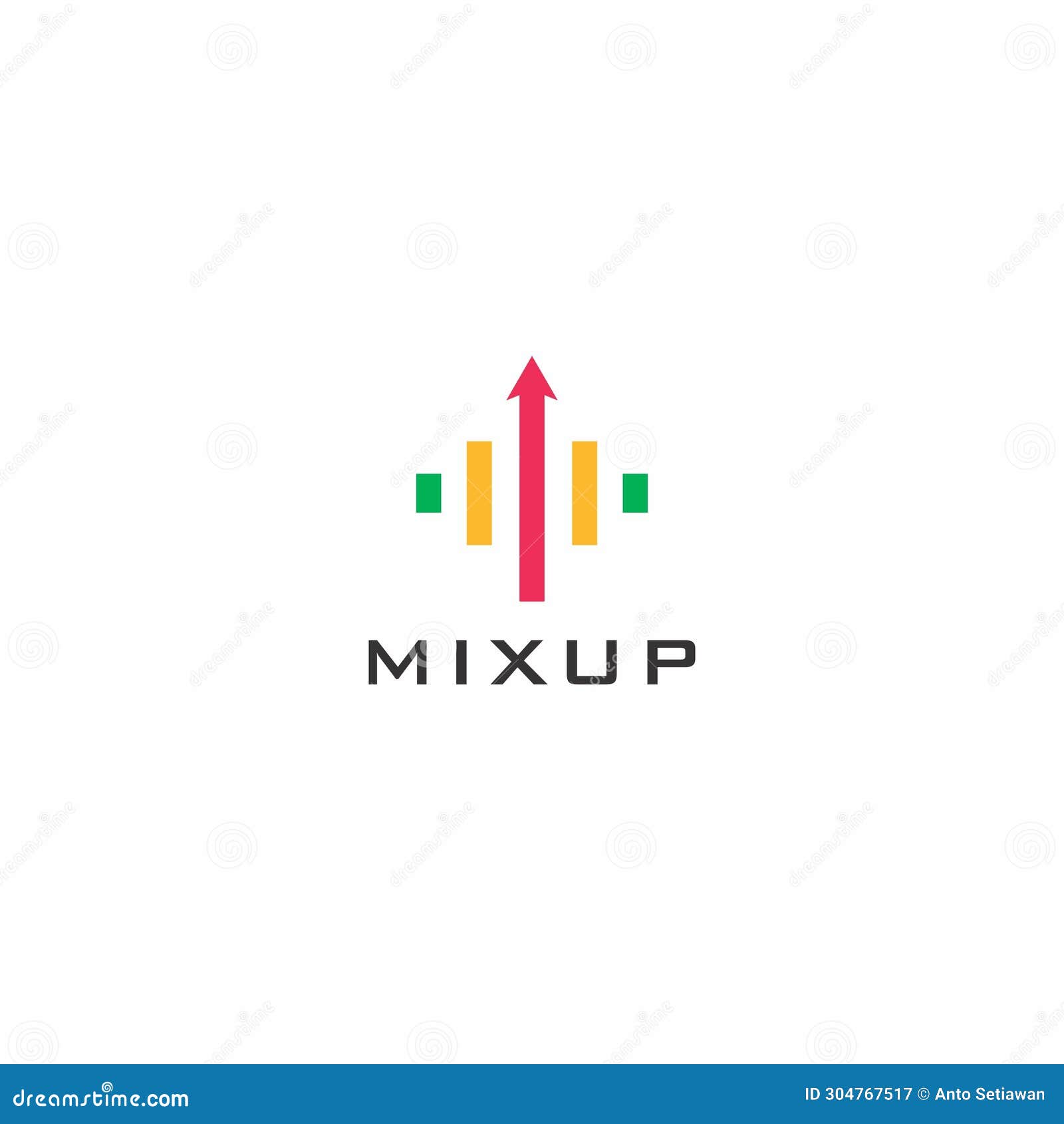 Mix Up Logo. Arrow Logo Design Stock Illustration - Illustration of ...