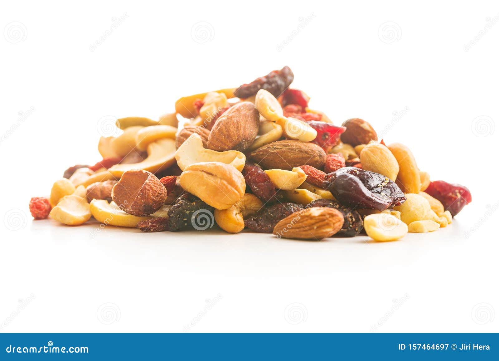 Mix of Various Nuts and Raisins Stock Image - Image of health, cashew ...