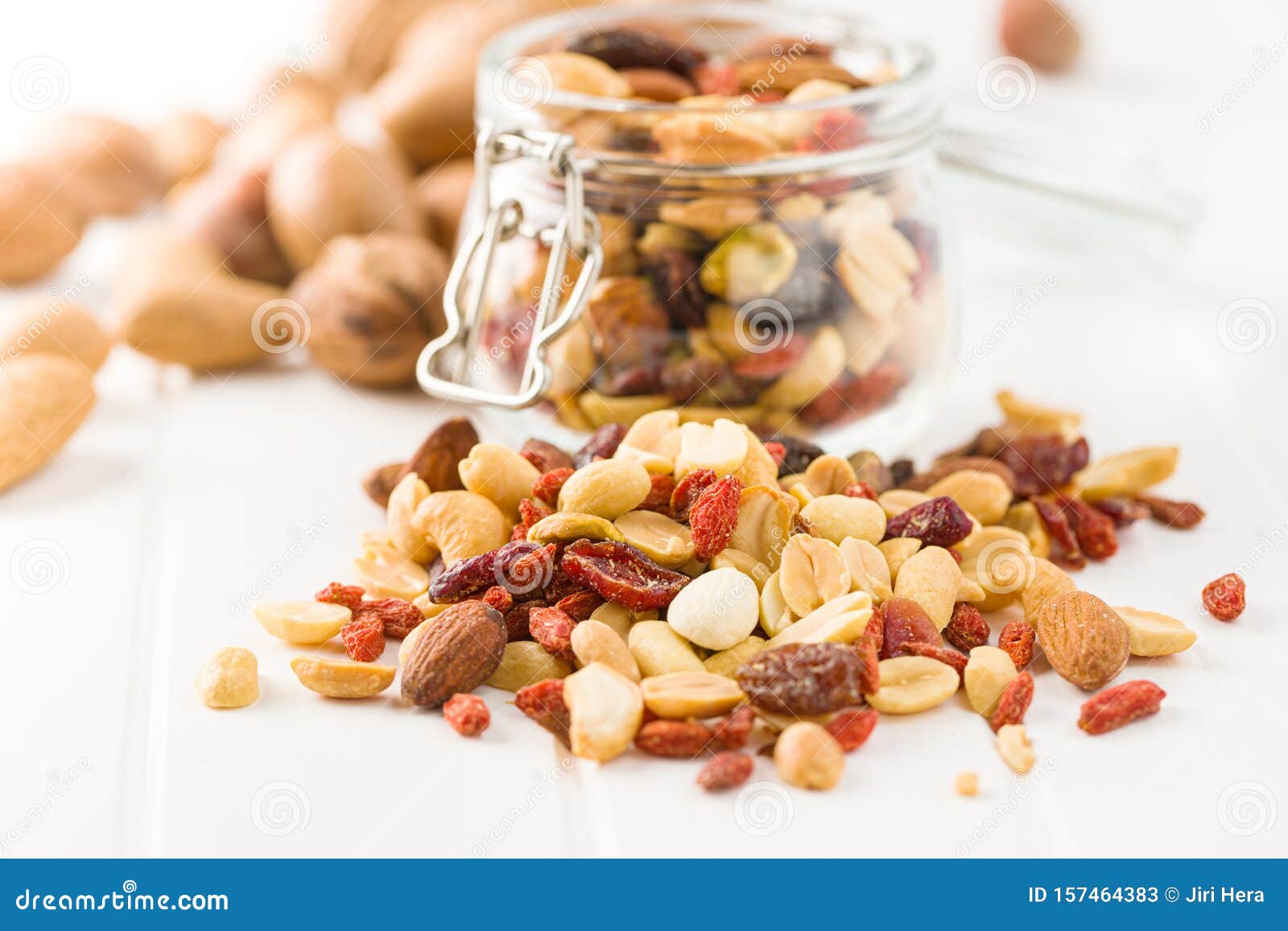 Mix of Various Nuts and Raisins Stock Image - Image of food, fresh ...