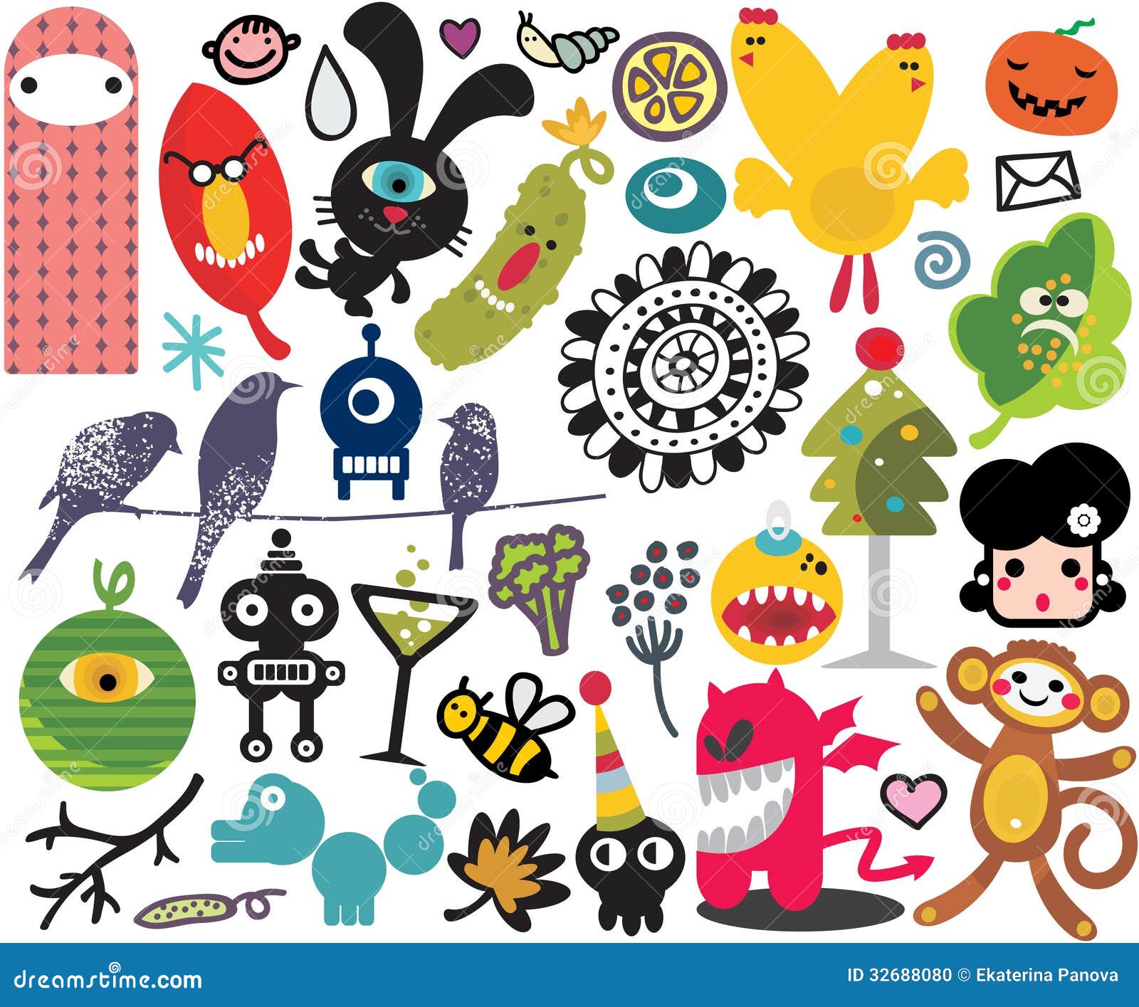 Mix of Vector Images. Vol.21 Stock Vector - Illustration of lemon ...