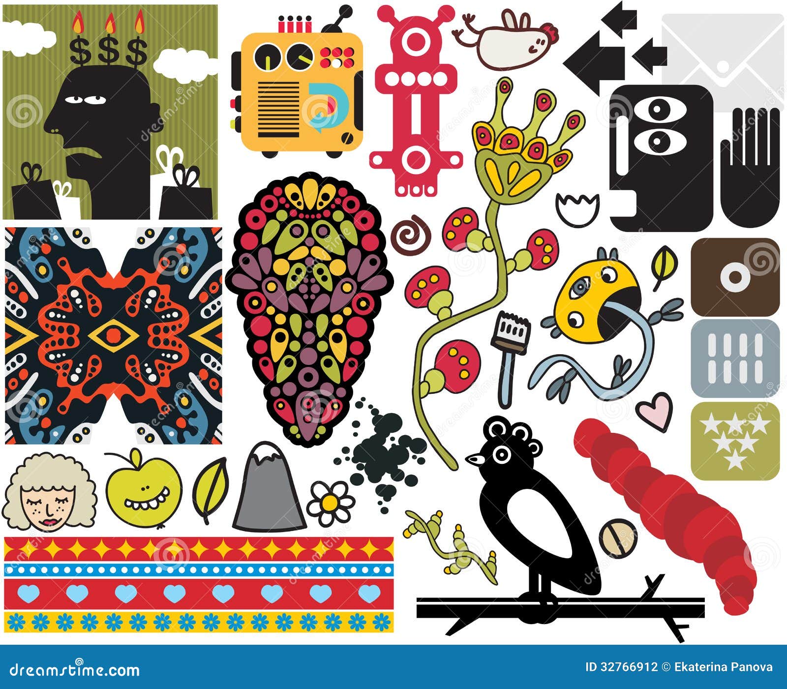 Mix of Vector Images. Vol.48 Stock Vector - Illustration of collection ...
