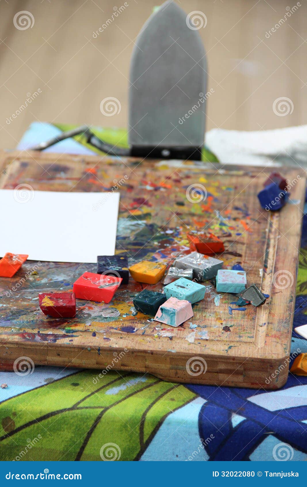 Mix of wax paints stock photo. Image of color, blue, colors - 32022080