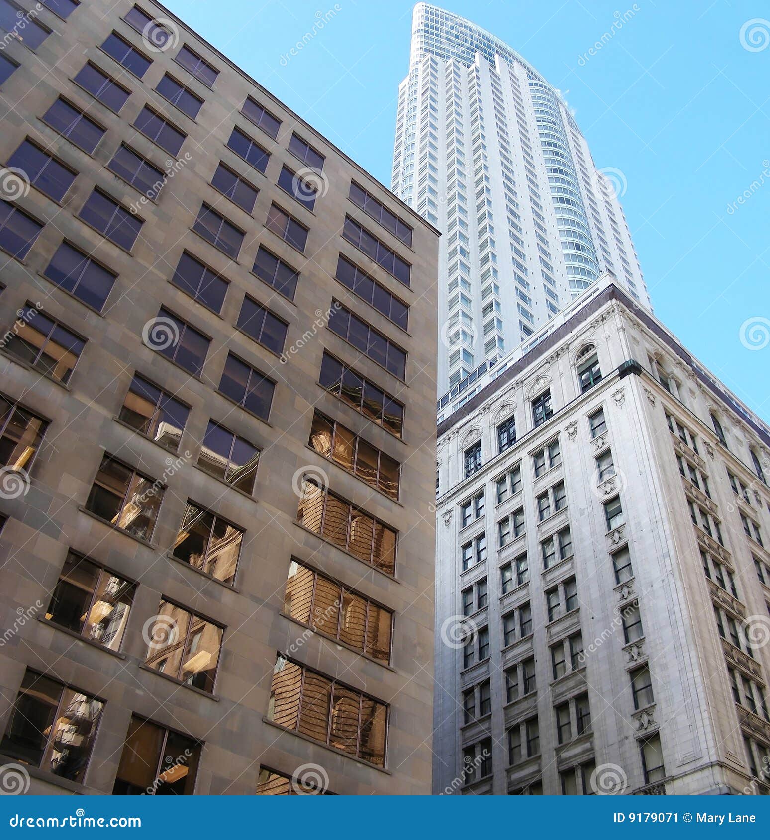 Mixed Architecture stock image. Image of downtown, skyscraper - 9179071