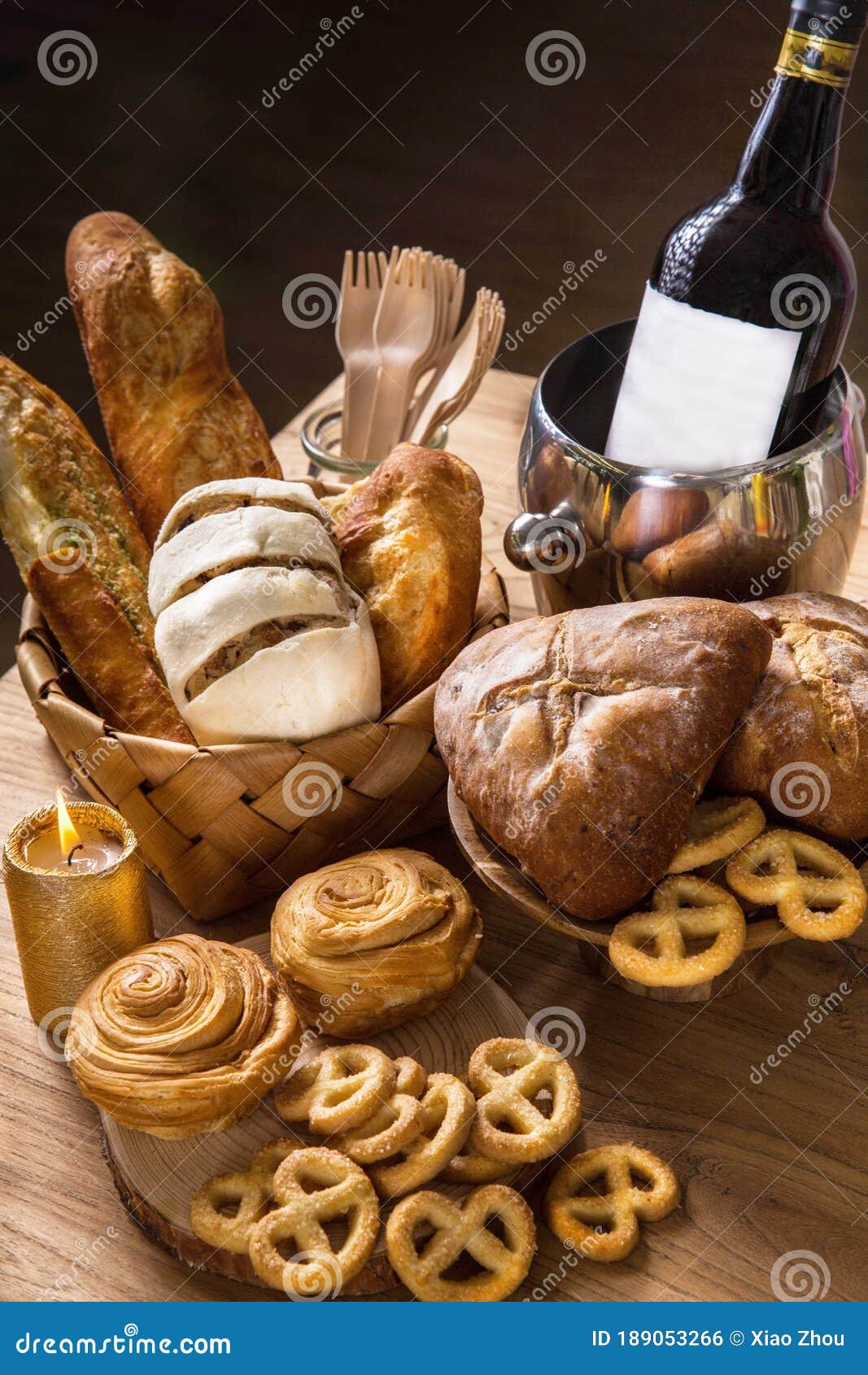 Mixed bakery snacks table stock photo. Image of beef - 189053266