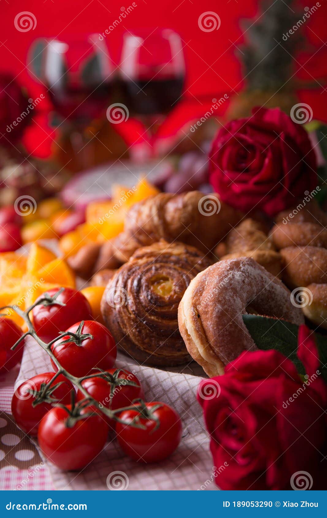 Mixed bakery snacks table stock photo. Image of chocolate - 189053290