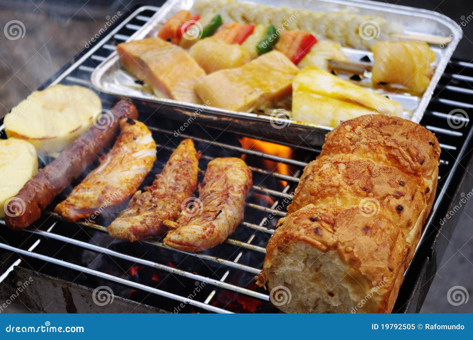 Mixed barbecue grill stock image. Image of unhealthy - 19792505
