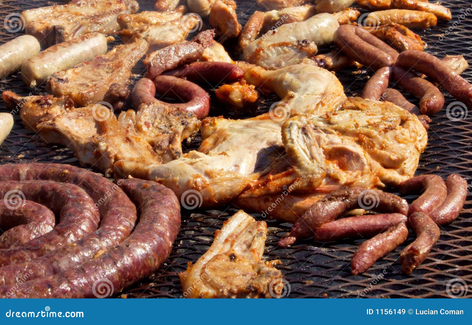 Mixed barbeque stock image. Image of barbecue, camping - 1156149