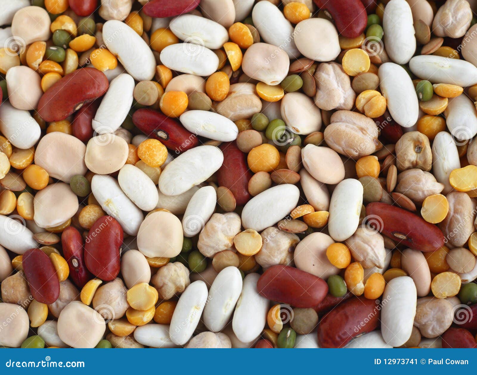 Mixed beans from above stock image. Image of kidney, chickpeas - 12973741