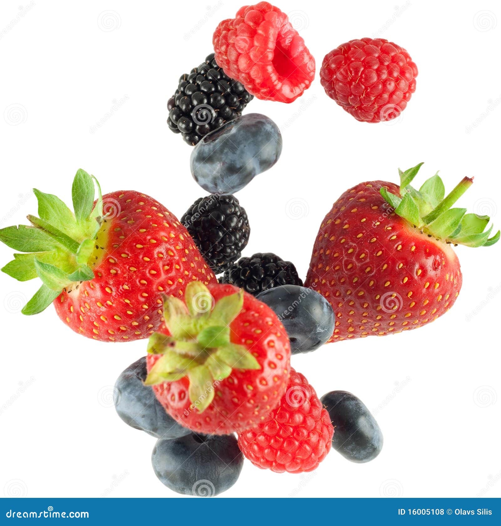 Mixed Berries stock photo. Image of blueberries, salad - 16005108