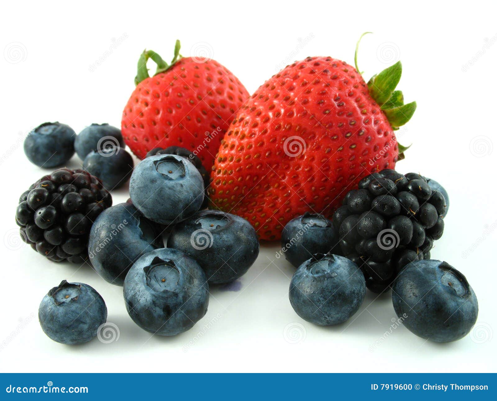 Mixed Berries Isolated on White Stock Photo - Image of fruit, food: 7919600