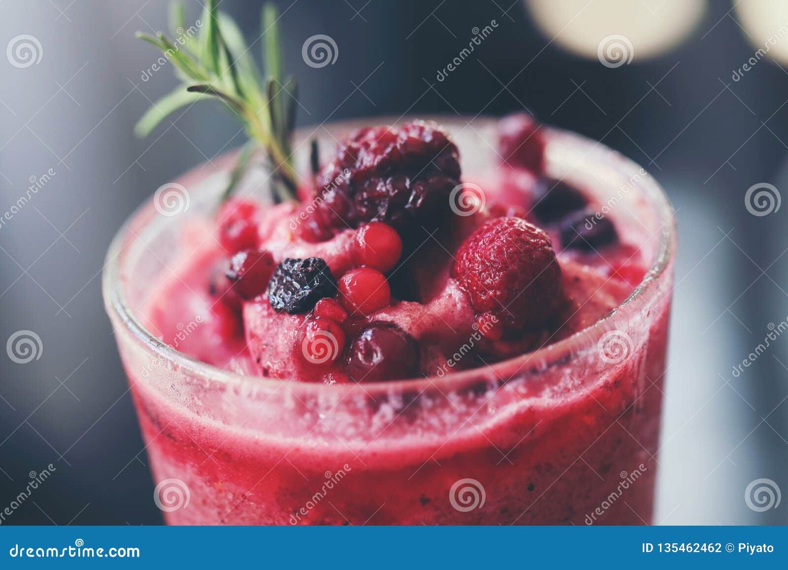 Mixed Berries Smoothie , Drinking Vintage Style Stock Photo - Image of ...