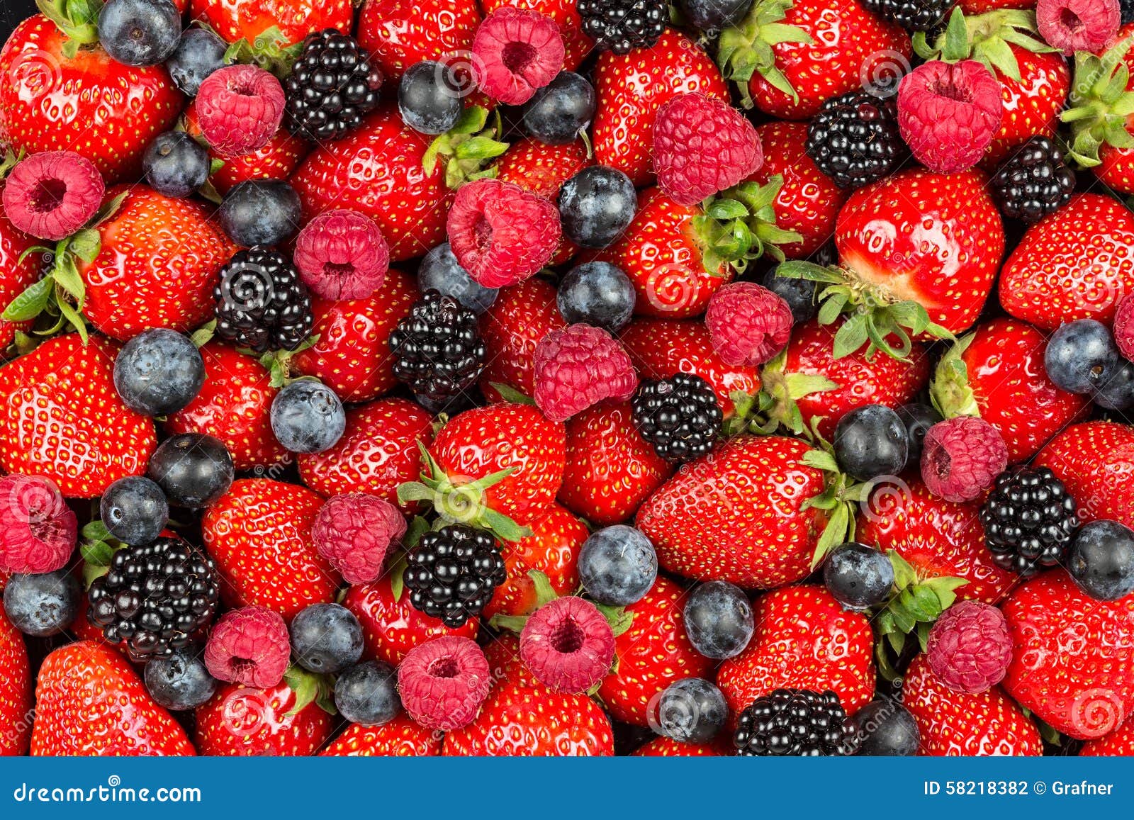 Mixed berry fruits stock photo. Image of garden, dessert - 58218382