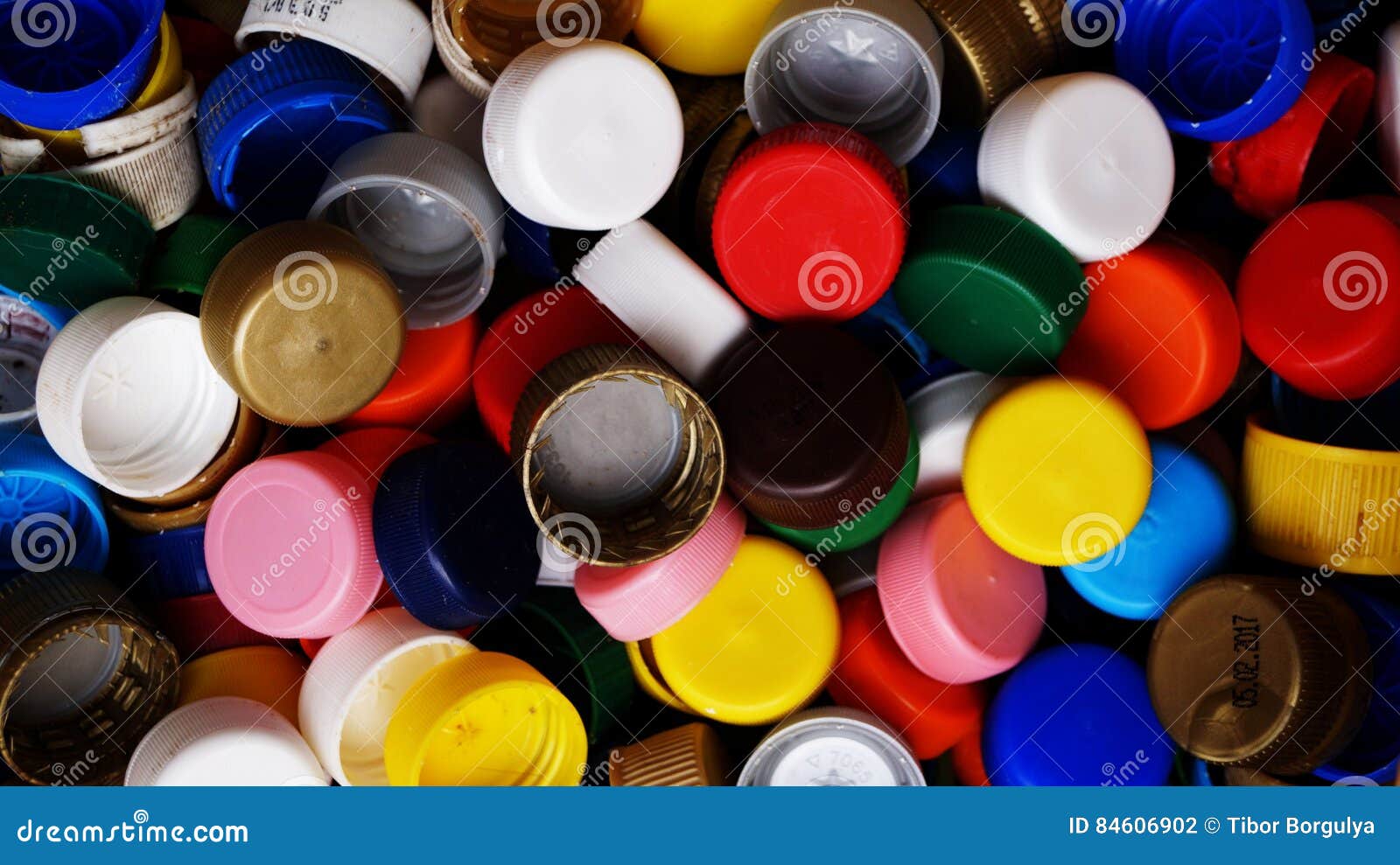 Mixed bottle caps stock photo. Image of protection, recycle - 84606902