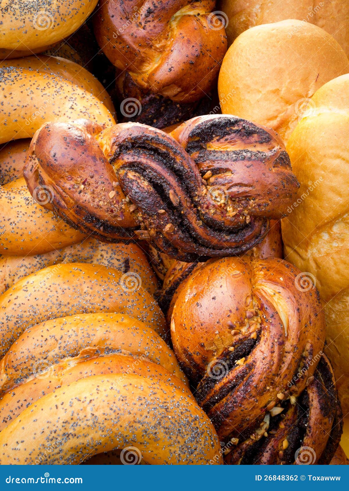 Mixed bread stock photo. Image of fresh, closeup, dinner - 26848362