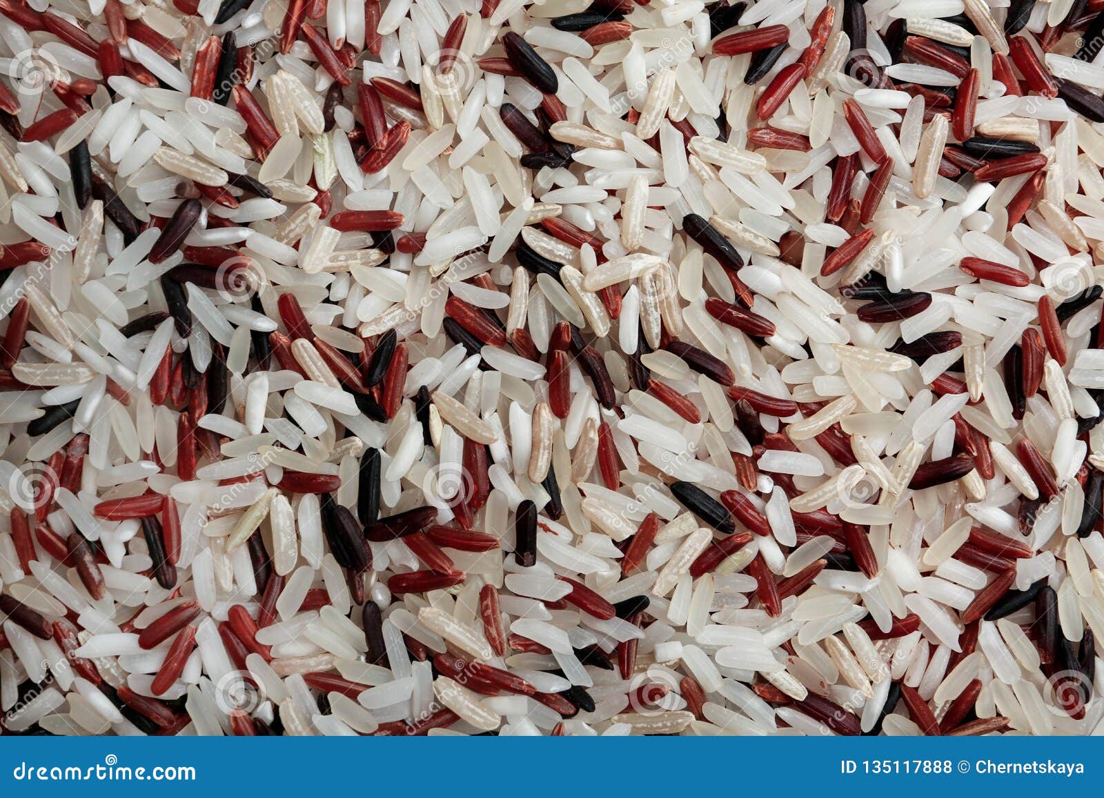 Mixed Brown and Other Types of Rice As Background Stock Photo - Image ...