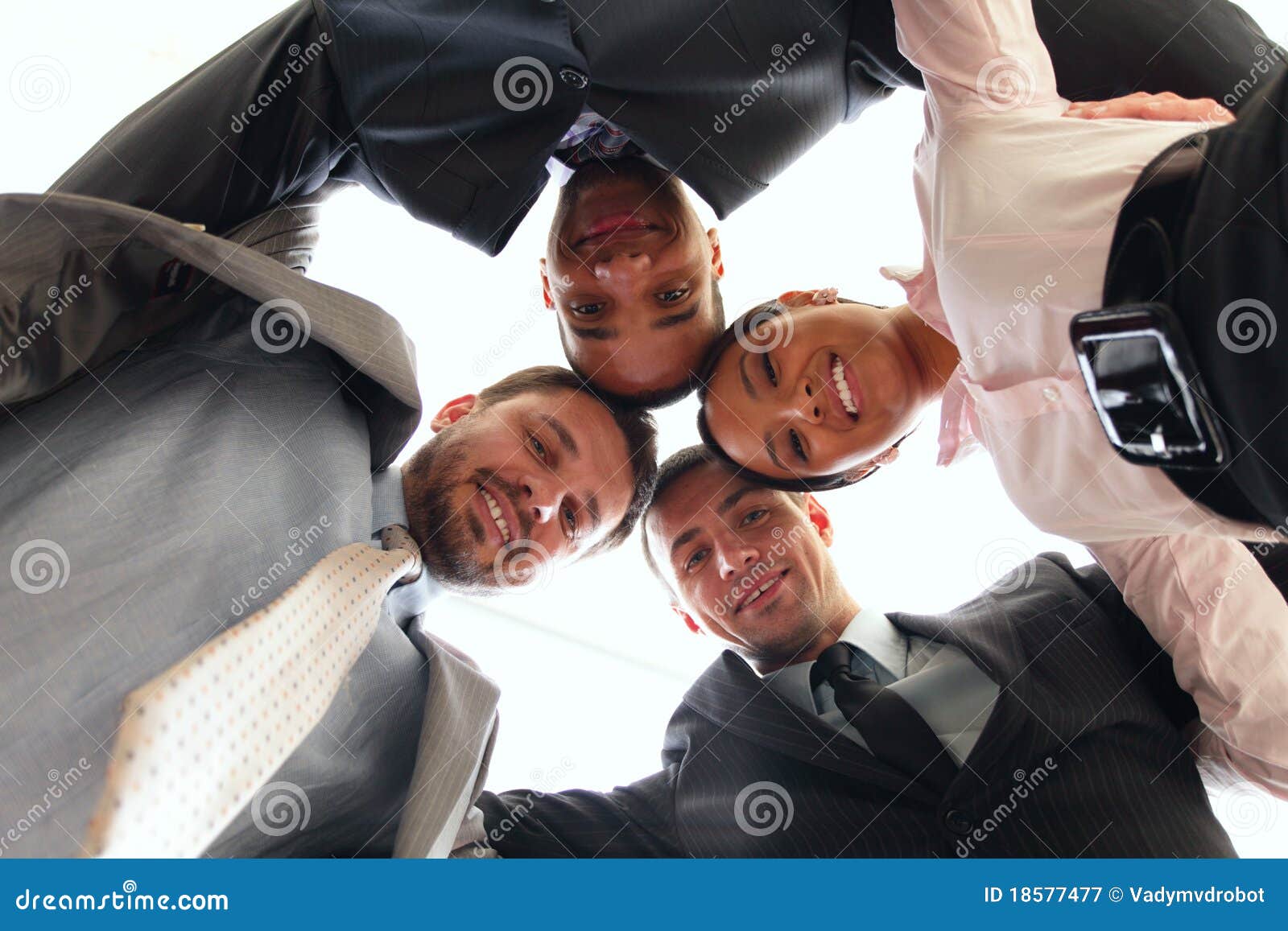 Mixed Businessteam with Heads Together Stock Image - Image of partners ...