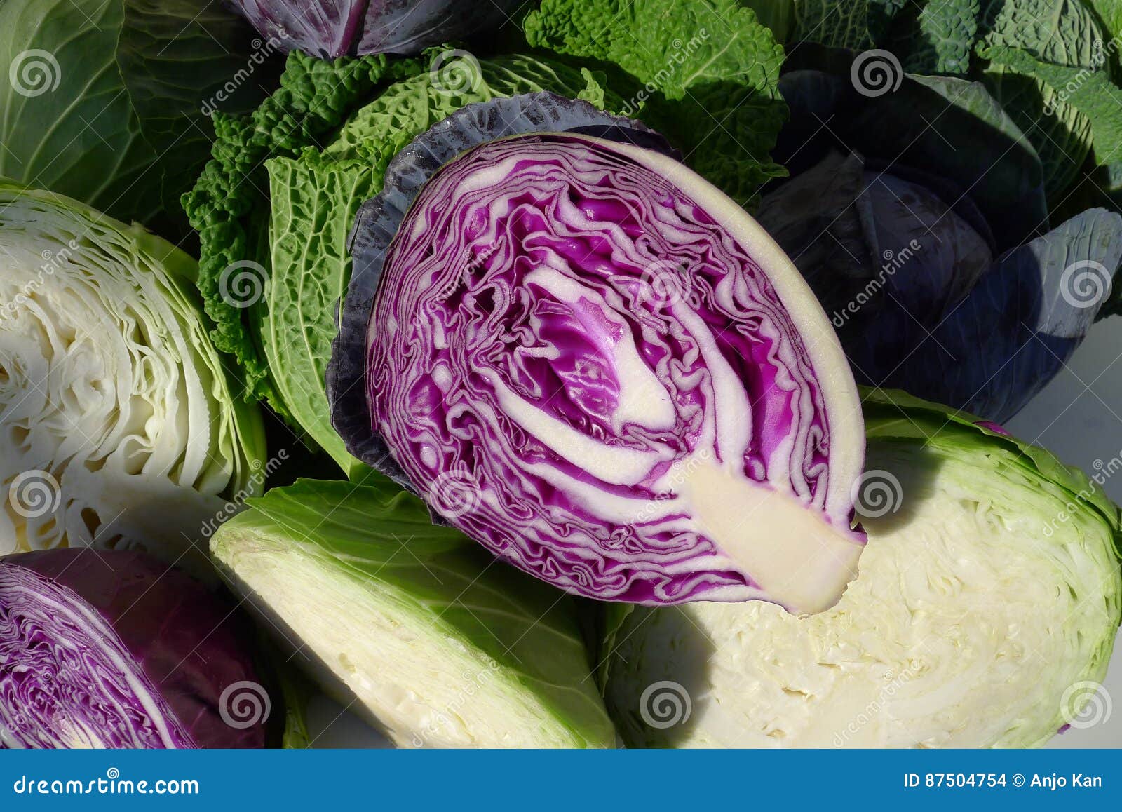 Mixed Cabbage stock photo. Image of white, agriculture - 87504754