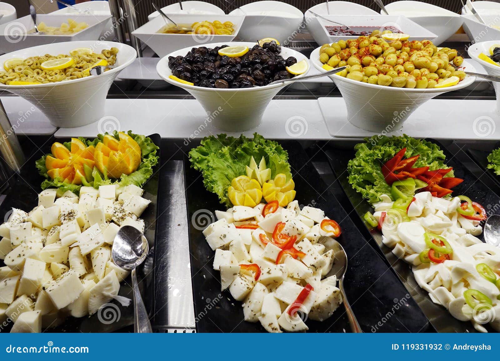 Mixed Cheeses in the Cupboard .Cheese Platter with Vegetables . Stock ...