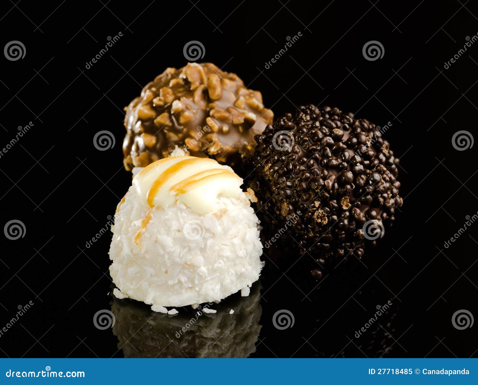 Mixed chocolate balls stock image. Image of gourmet, peanut - 27718485