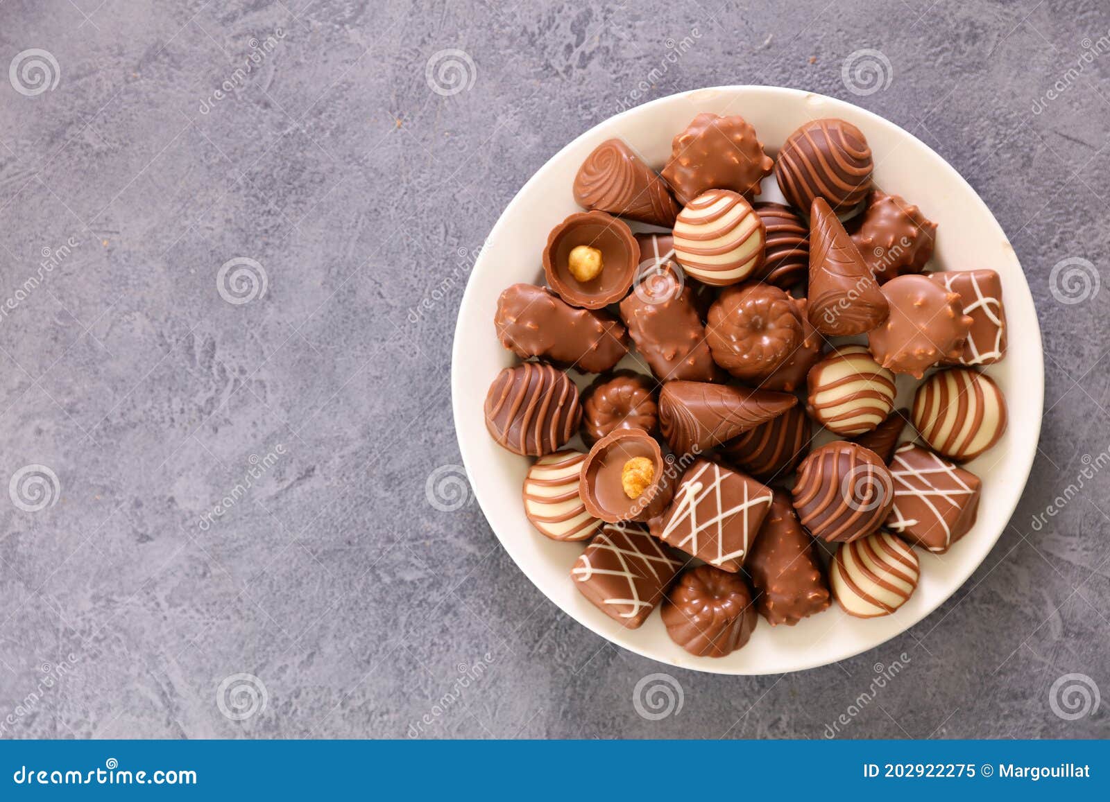Mixed chocolate candies stock image. Image of confectionery - 202922275