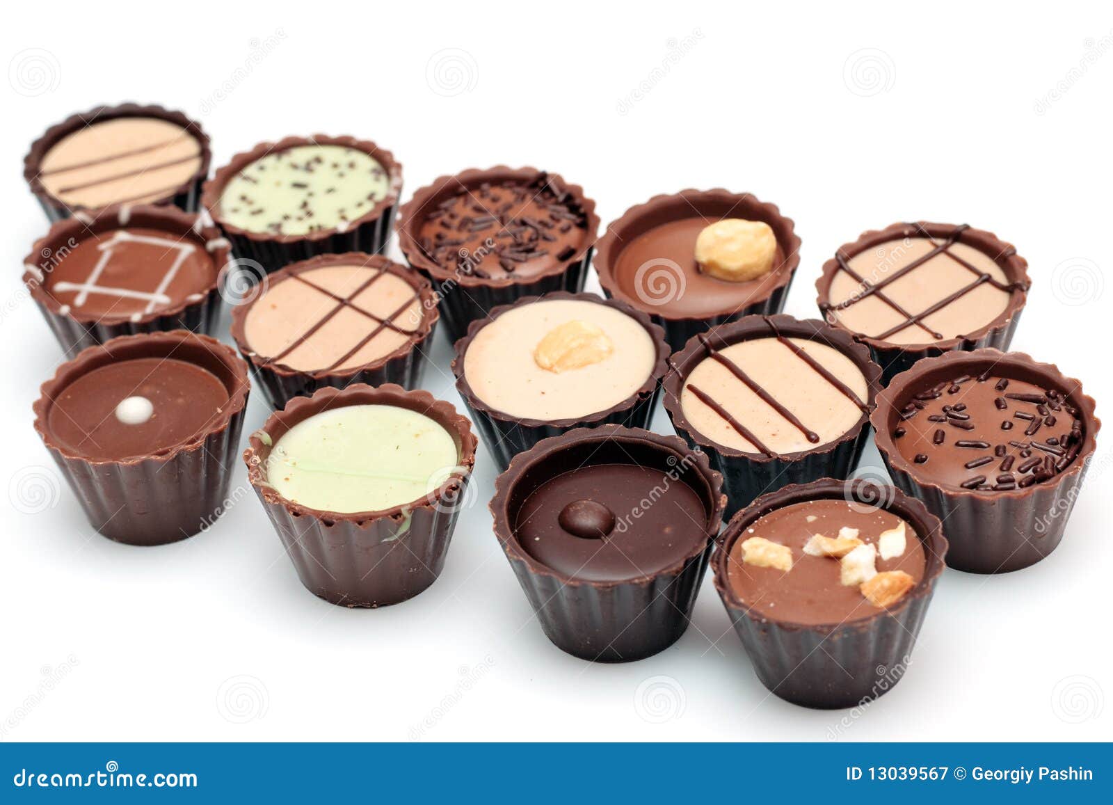 Mixed Chocolates stock image. Image of eating, mixed - 13039567