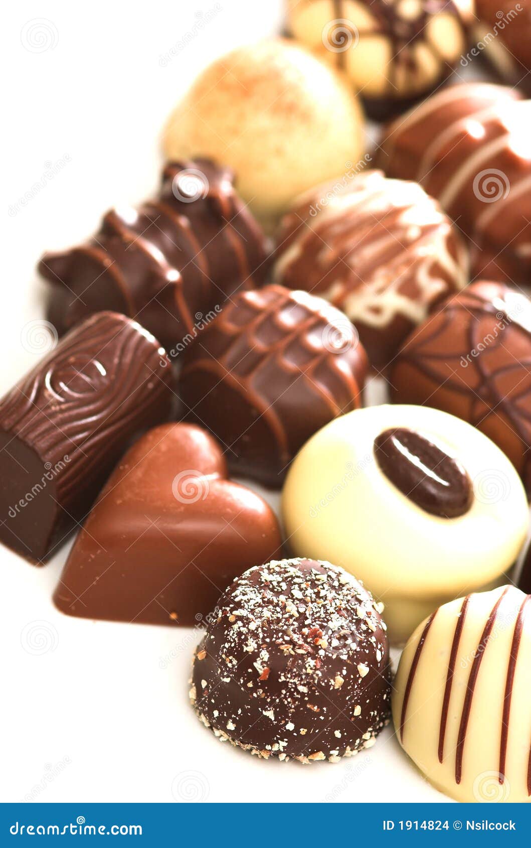 Mixed Chocolates stock photo. Image of collection, plain - 1914824