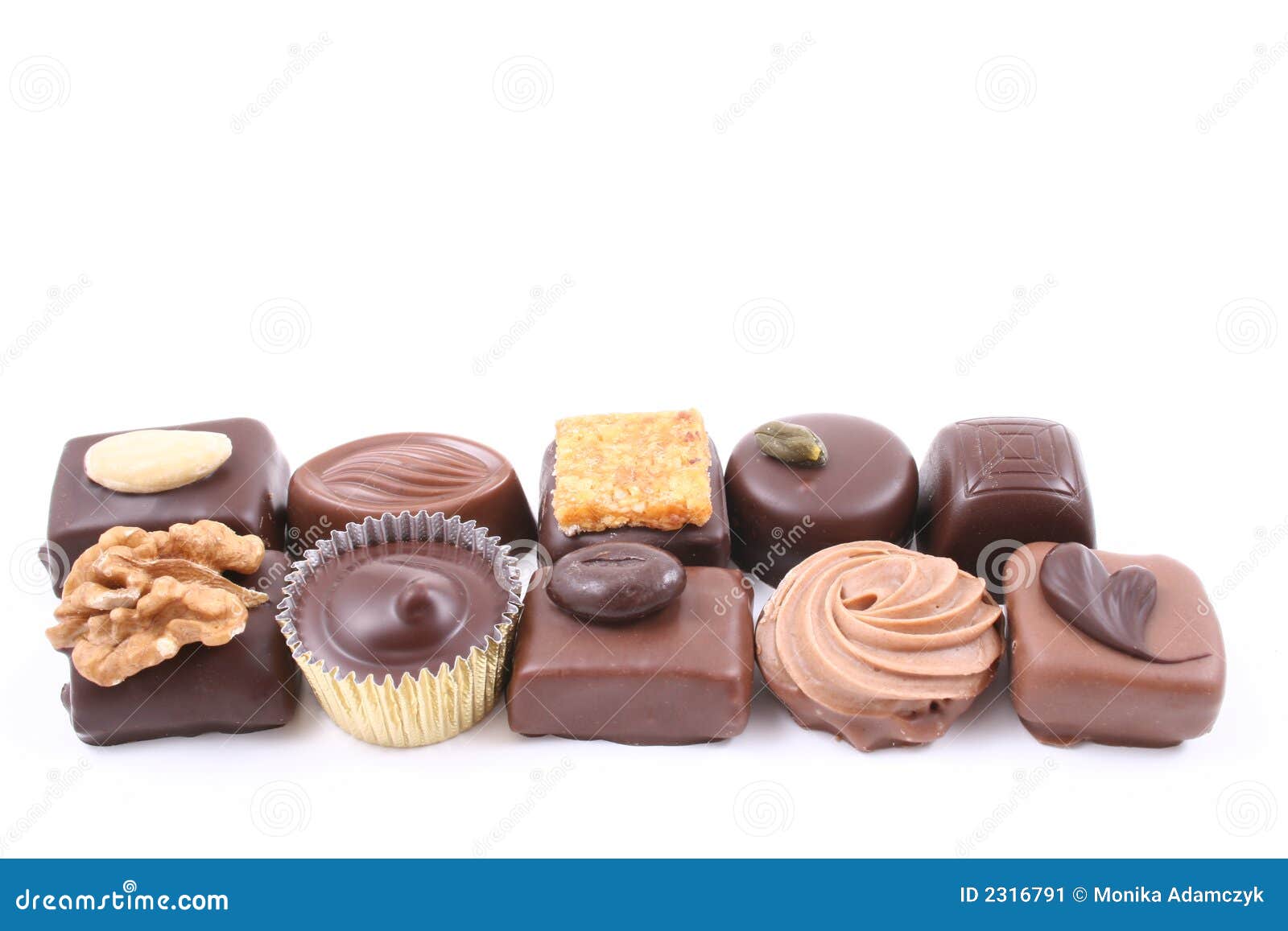 Mixed chocolates stock image. Image of chocolate, delicious - 2316791