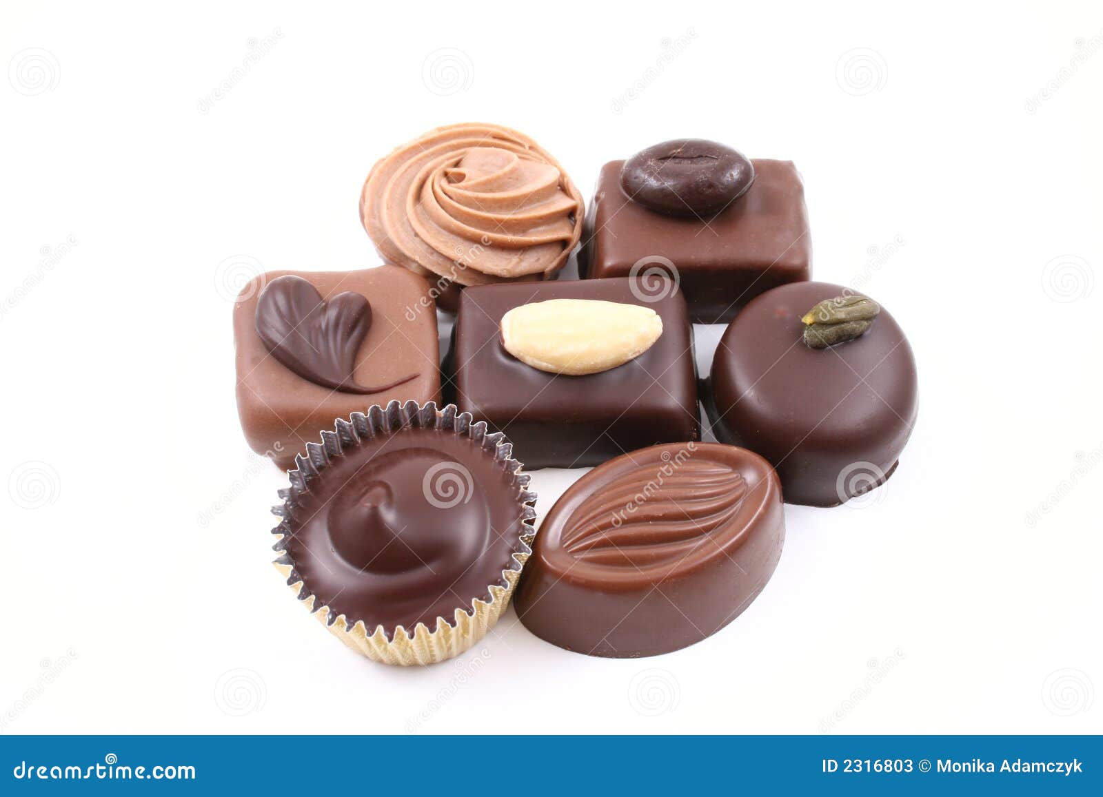 Mixed chocolates stock image. Image of sweet, dessert - 2316803