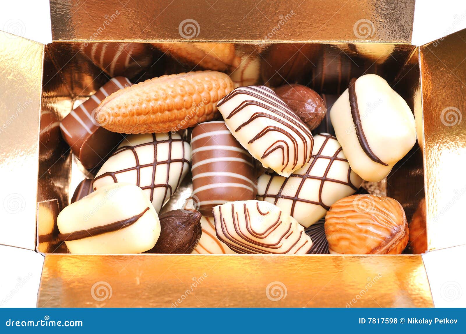 Mixed chocolates stock photo. Image of dark, chocolates - 7817598