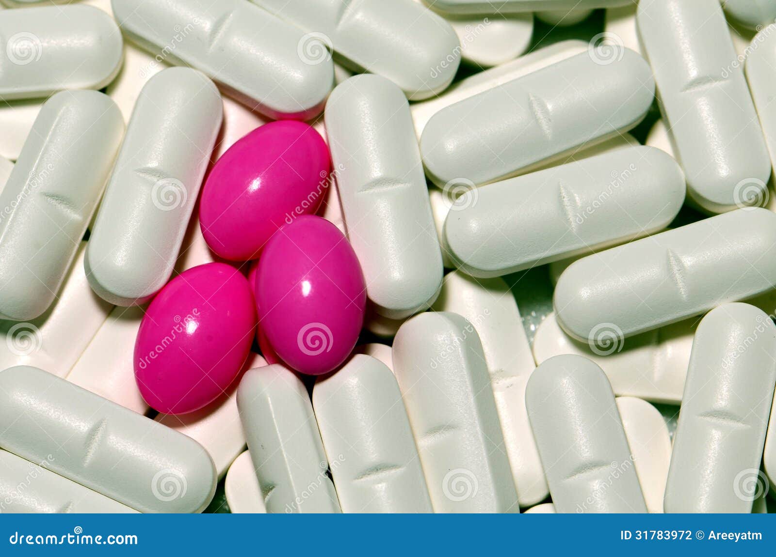 Mixed Coated Pill. stock photo. Image of therapy, pill - 31783972