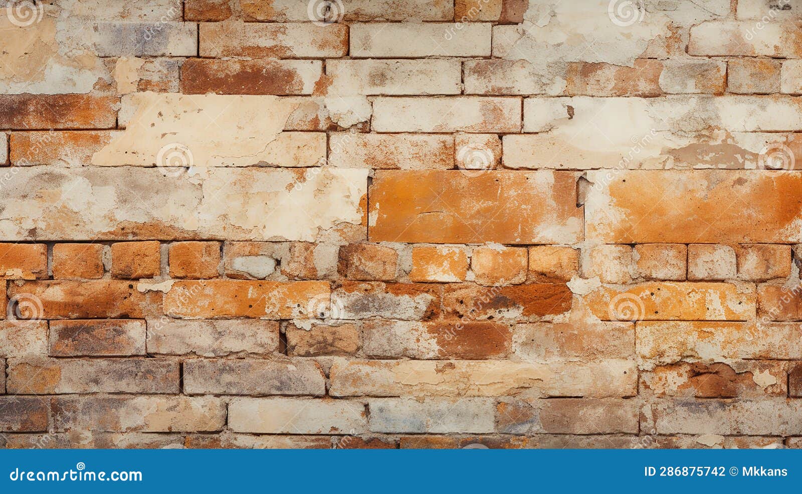 Cream brick wall texture stock illustration. Illustration of industry ...