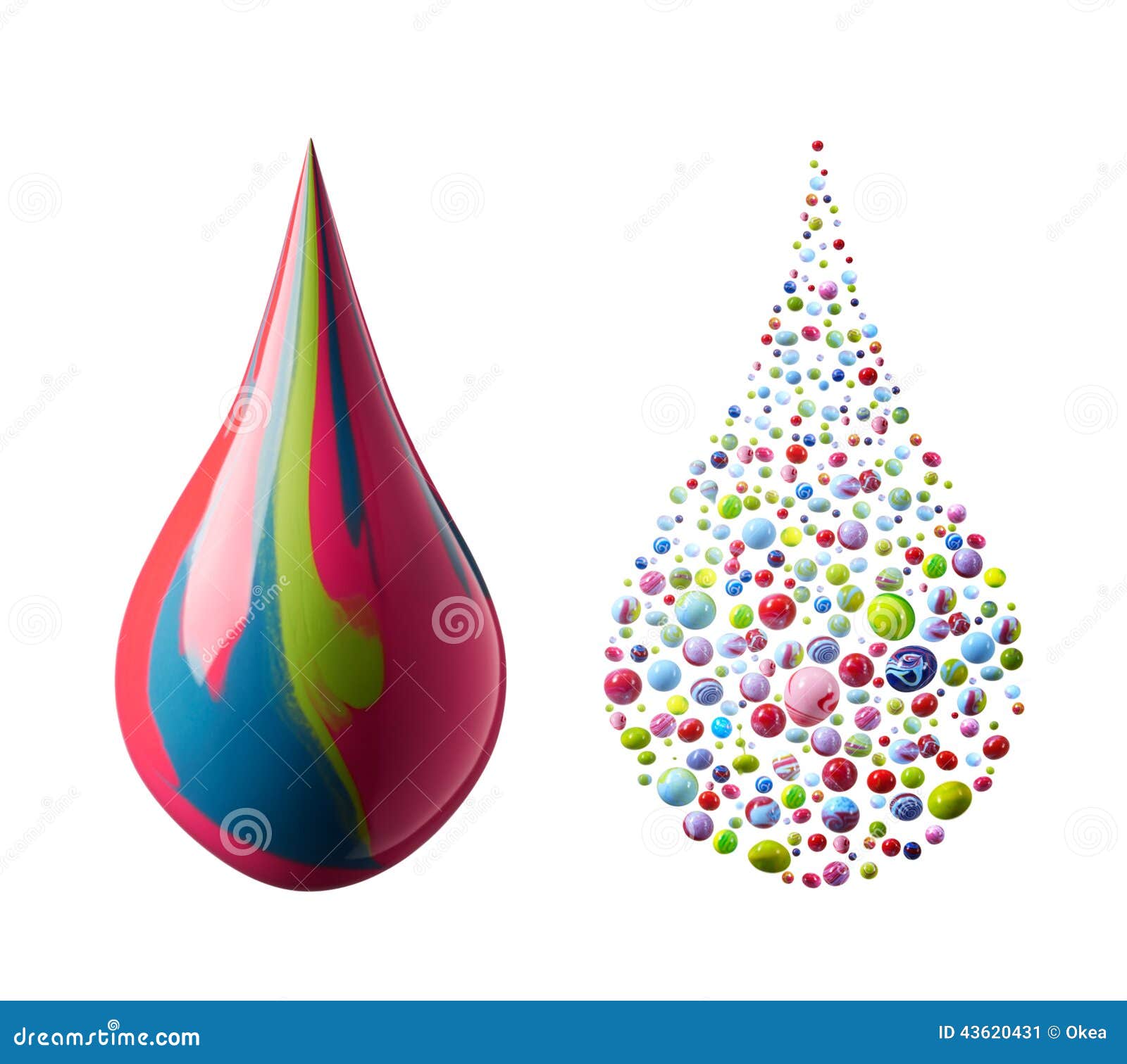 Mixed color droplets stock image. Image of falling, droplet - 43620431