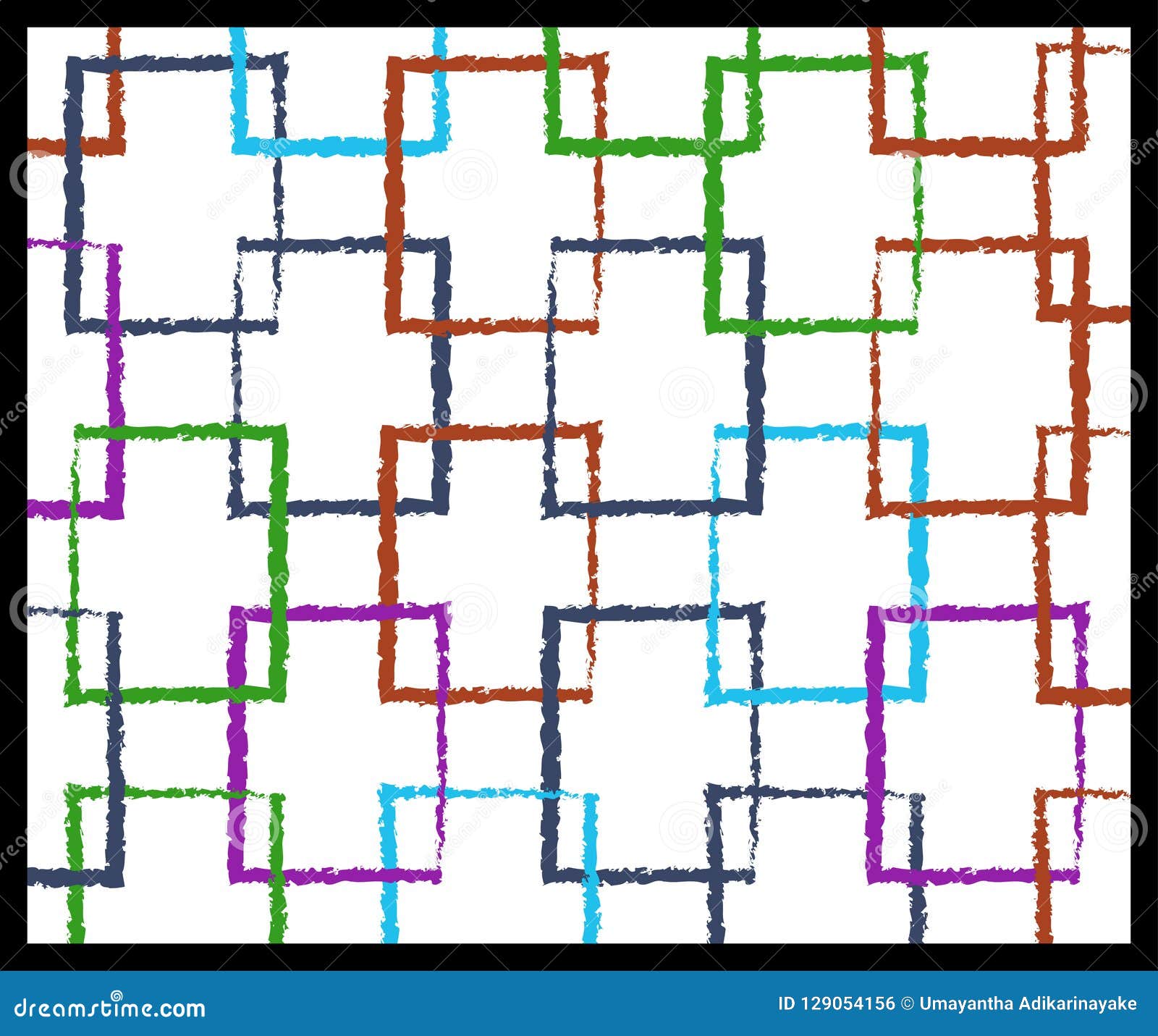 Mixed Color Frame Design Patterns Stock Illustration - Illustration of ...