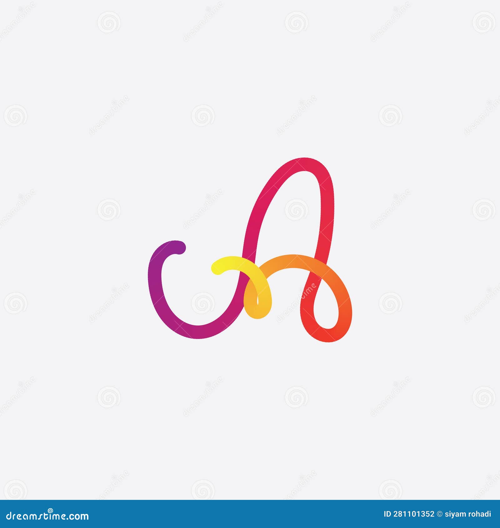 Mixed color letter logo stock vector. Illustration of corporate - 281101352