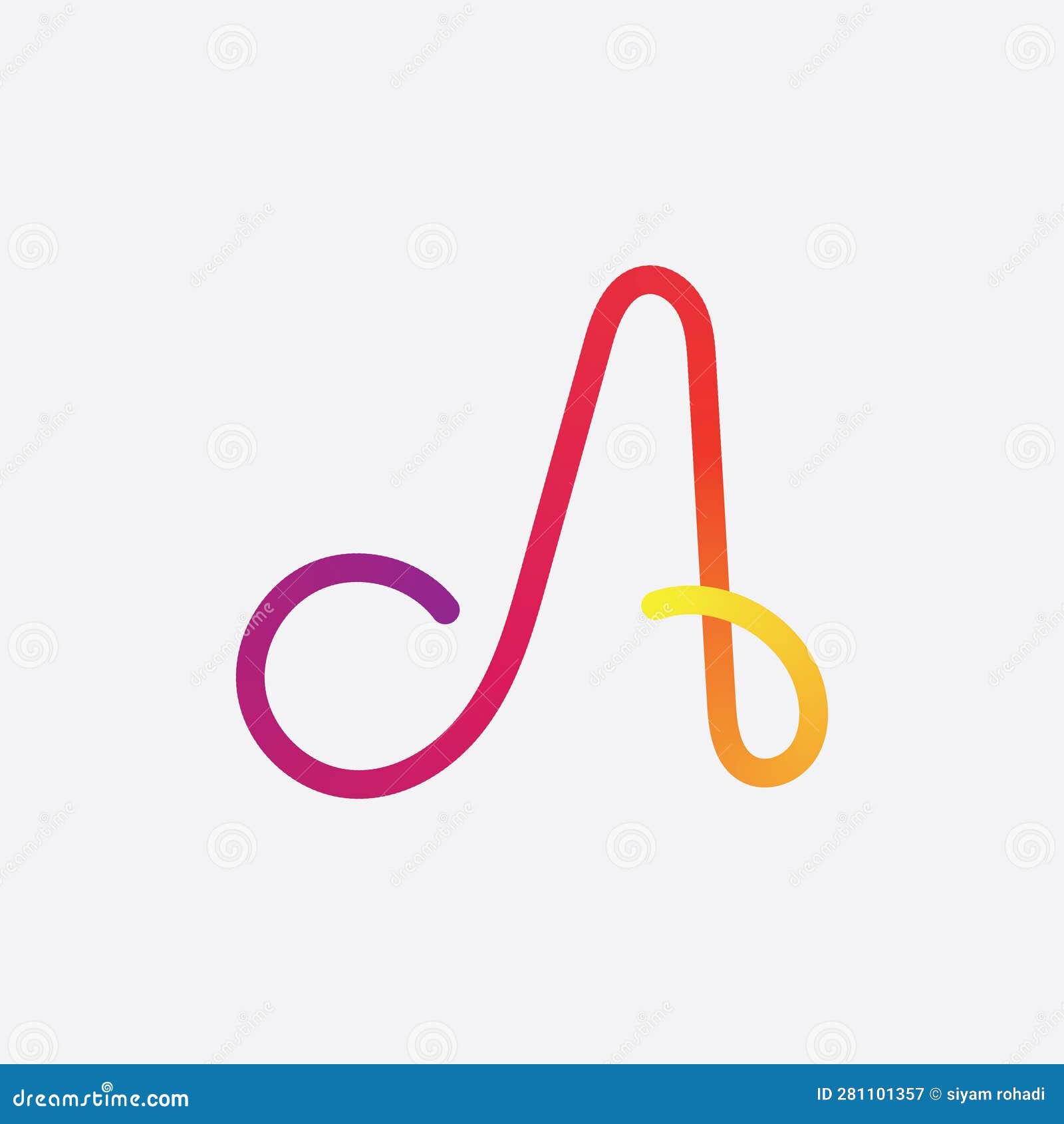 Mixed color letter logo stock vector. Illustration of element - 281101357