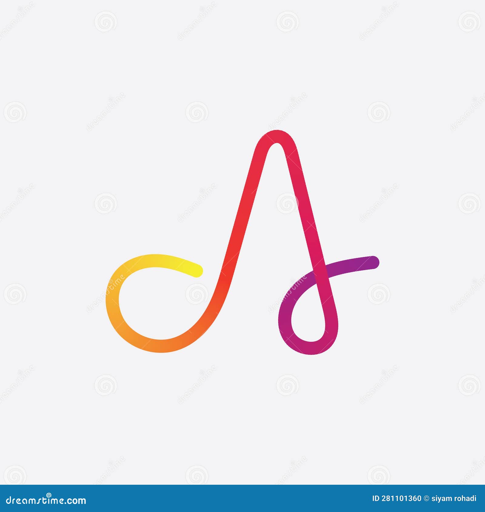 Mixed color letter logo stock vector. Illustration of alphabet - 281101360