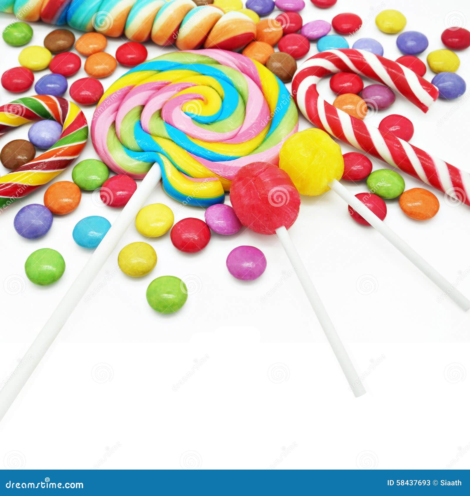 Mixed Colorful Candies stock image. Image of delicious - 58437693