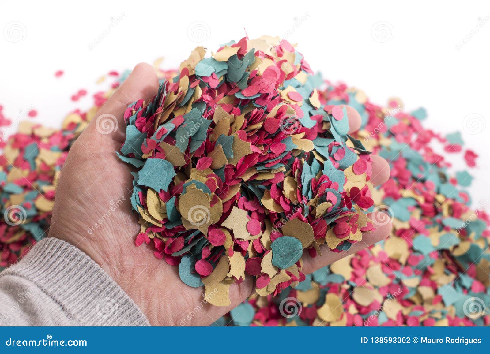 Mixed colorful confetti stock photo. Image of present - 138593002